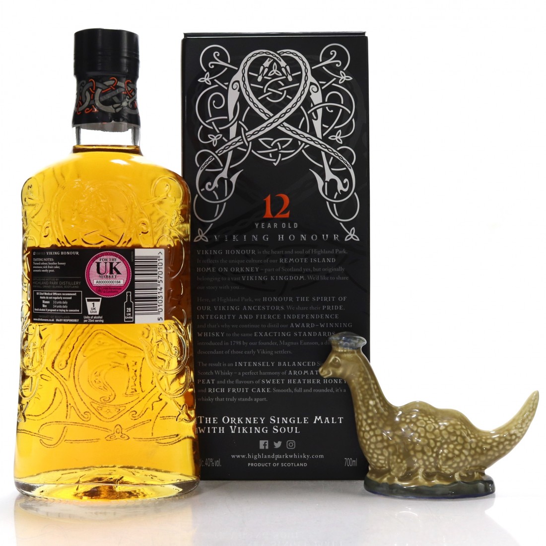Highland Park 12 Year Old Viking Honour / with Beneagles Miniature ...
