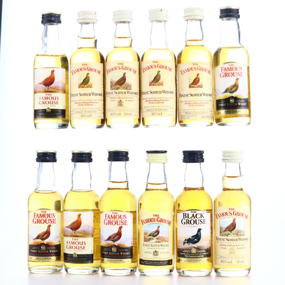Famous Grouse Miniatures x 12 | Whisky Auctioneer
