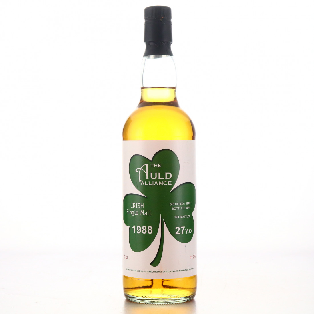 Auld Alliance 1988 Irish Single Malt 27 Year old | Whisky Auctioneer