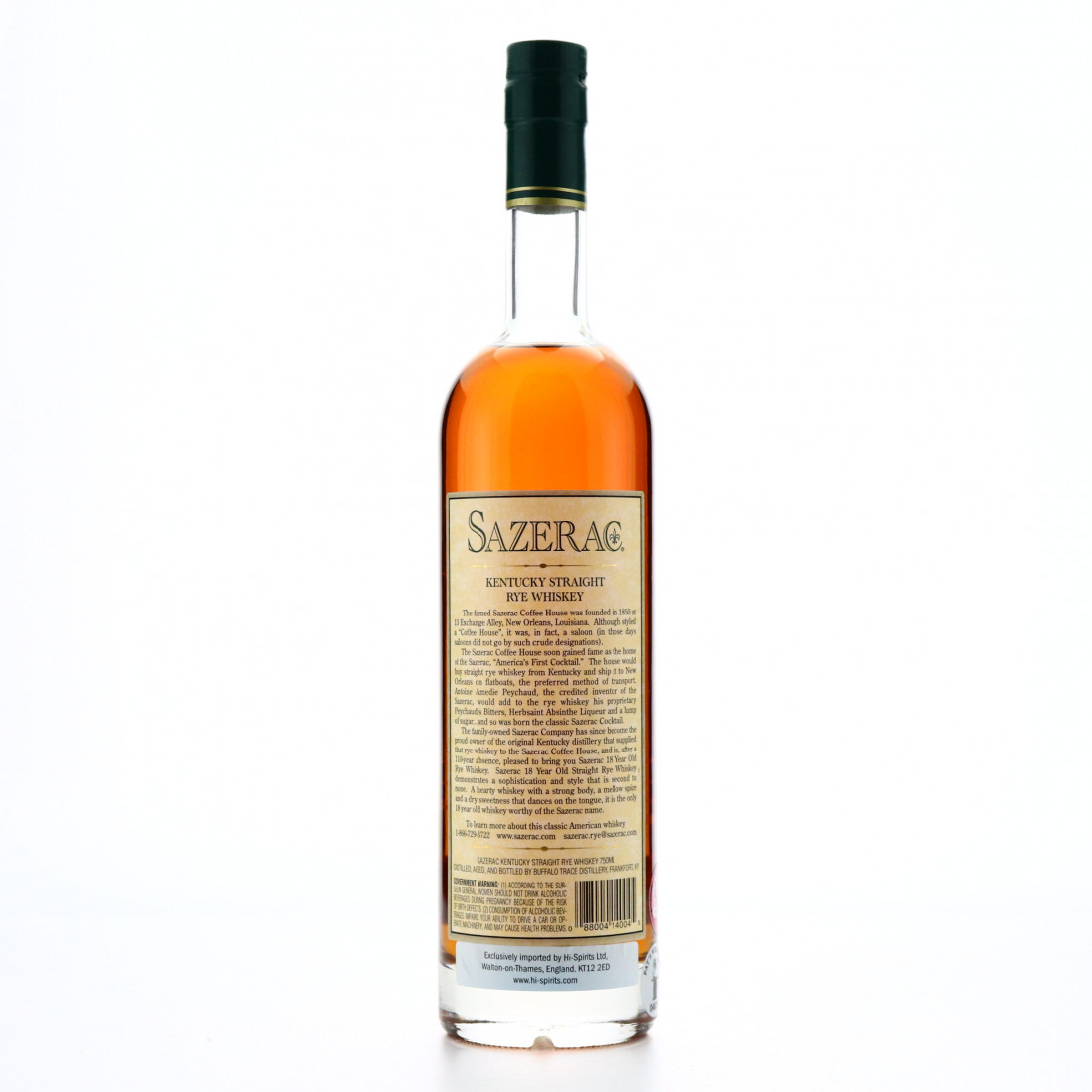 Sazerac 18 Year Old Rye Spring 2016 | Whisky Auctioneer