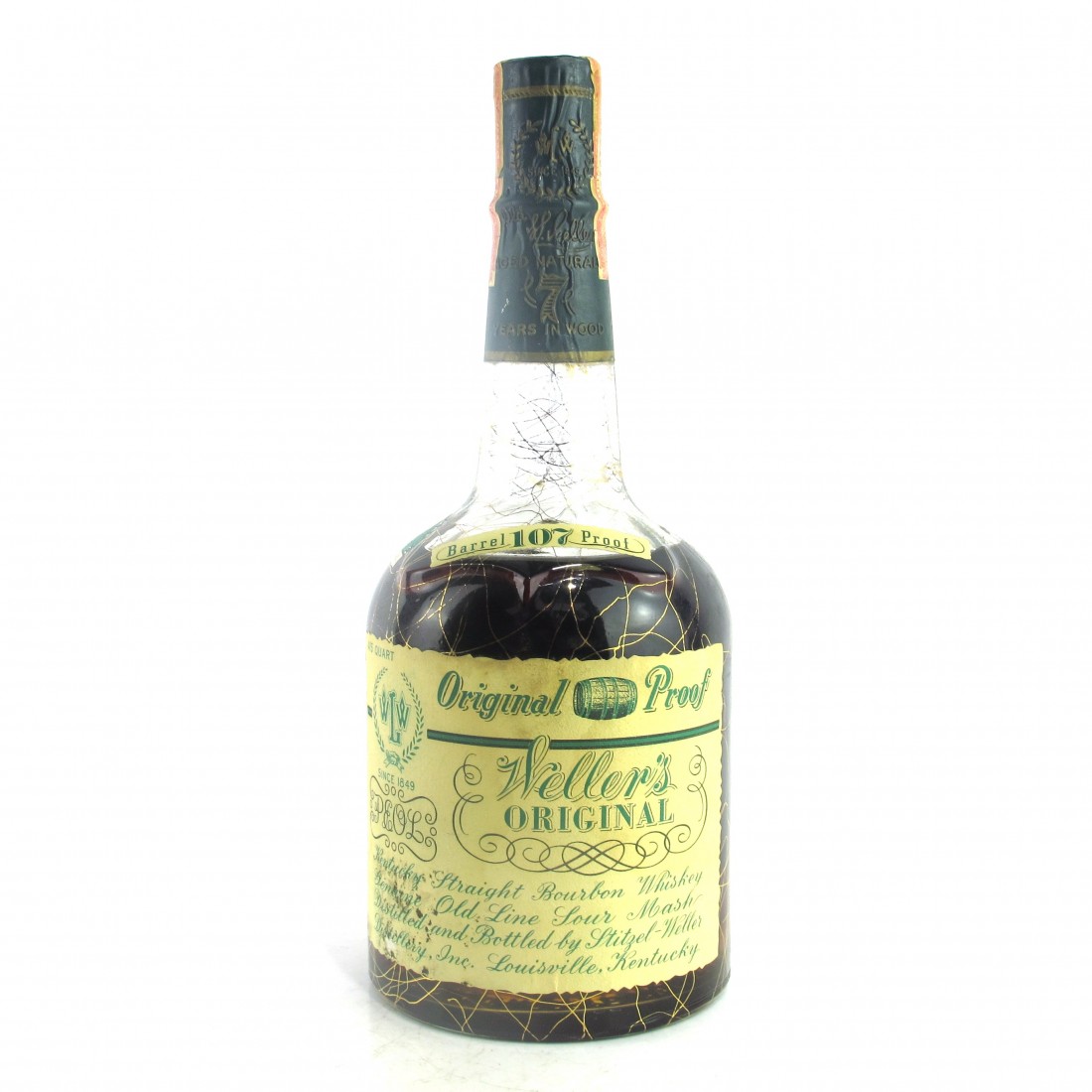 Weller's Original 107 Barrel Proof 7 Year Old 1960s / Stitzel-Weller ...