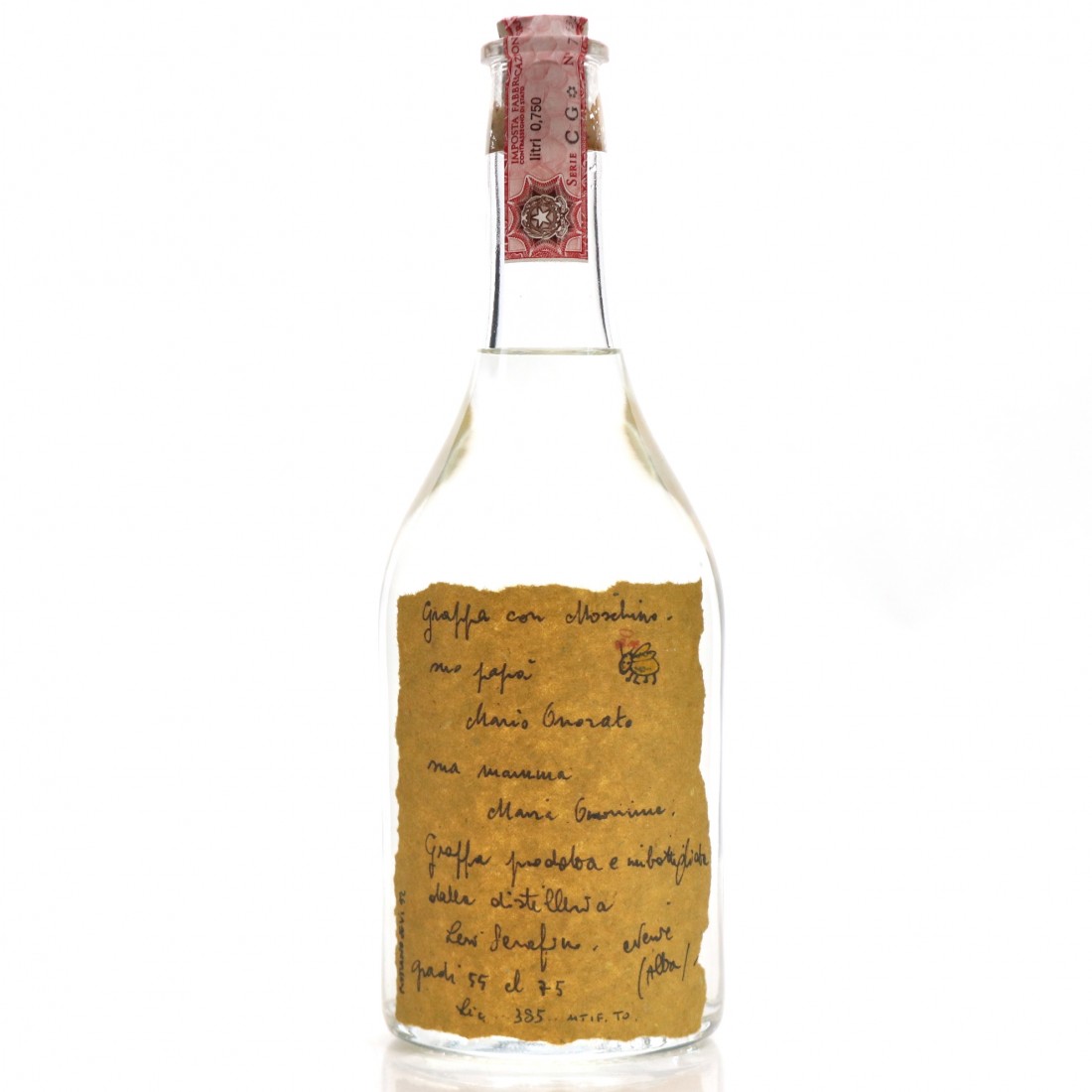 Levi Serafino Grappa 1992 / Midge & Butchers Paper Label | Whisky ...