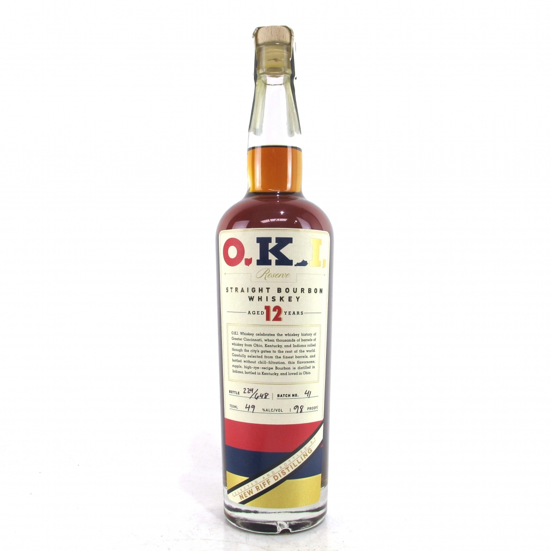 New Riff OKI 12 Year Old Straight Bourbon | Whisky Auctioneer