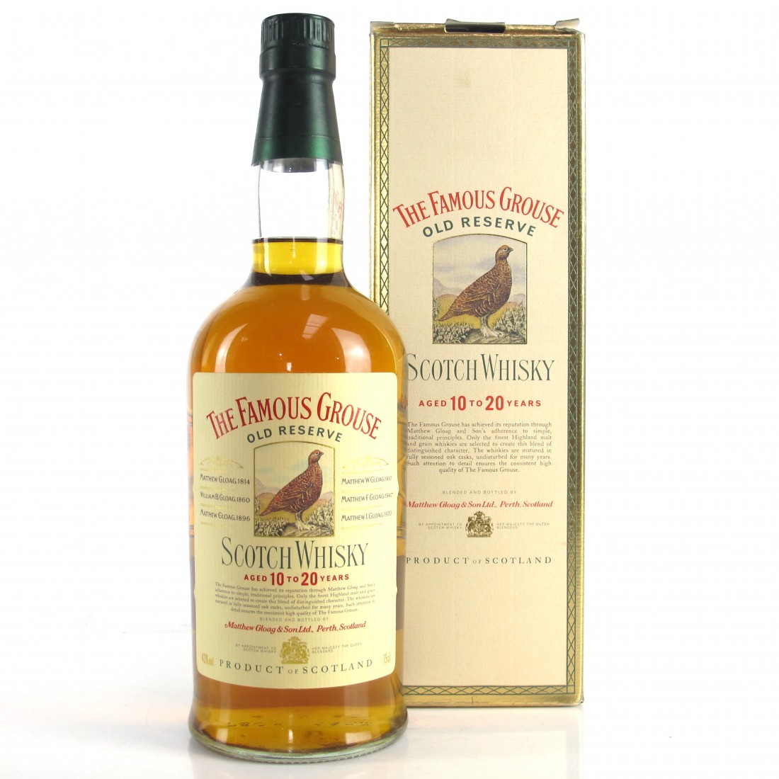 Famous Grouse Old Reserve Aged 10 to 20 Years 1980s / Japanese Import ...
