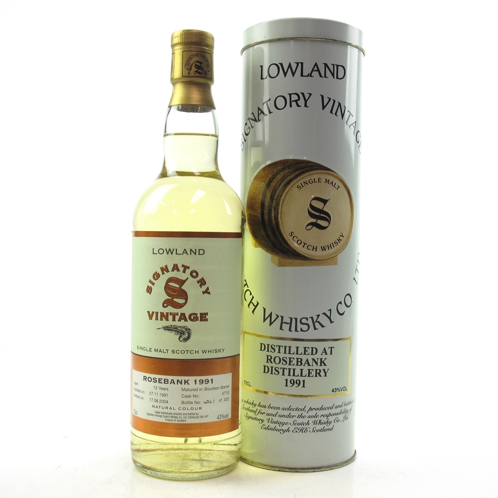 Rosebank 1991 Signatory Vintage 12 Year Old | Whisky Auctioneer Rosebank 1991 Signatory Vintage 12 Year Old | Whisky Auctioneer