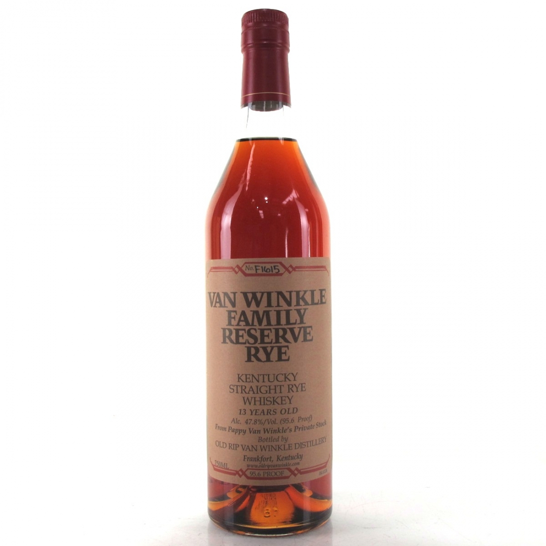 Pappy Van Winkle 13 Year Old Family Reserve Rye / 2015 Release | Whisky ...