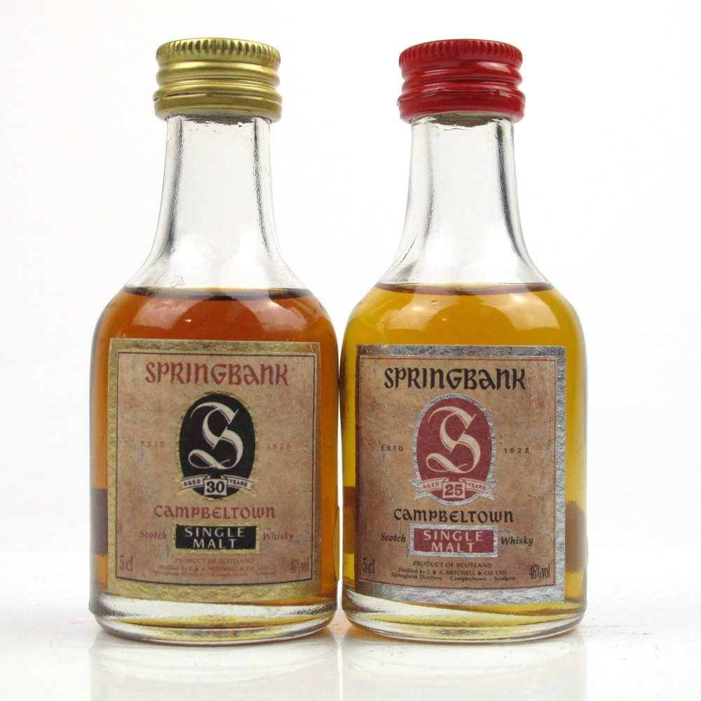 Springbank 25 and 30 Year Old Miniatures 2 x 5cl | Whisky Auctioneer