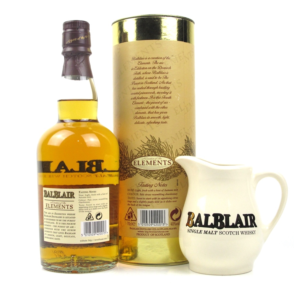 Balblair Elements / Including Water Jug | Whisky Auctioneer