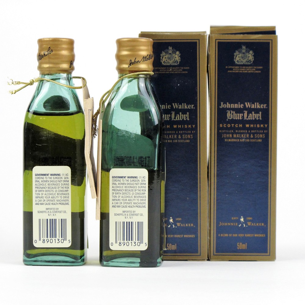 Johnnie Walker Blue Label Miniature 2 x 5cl | Whisky Auctioneer