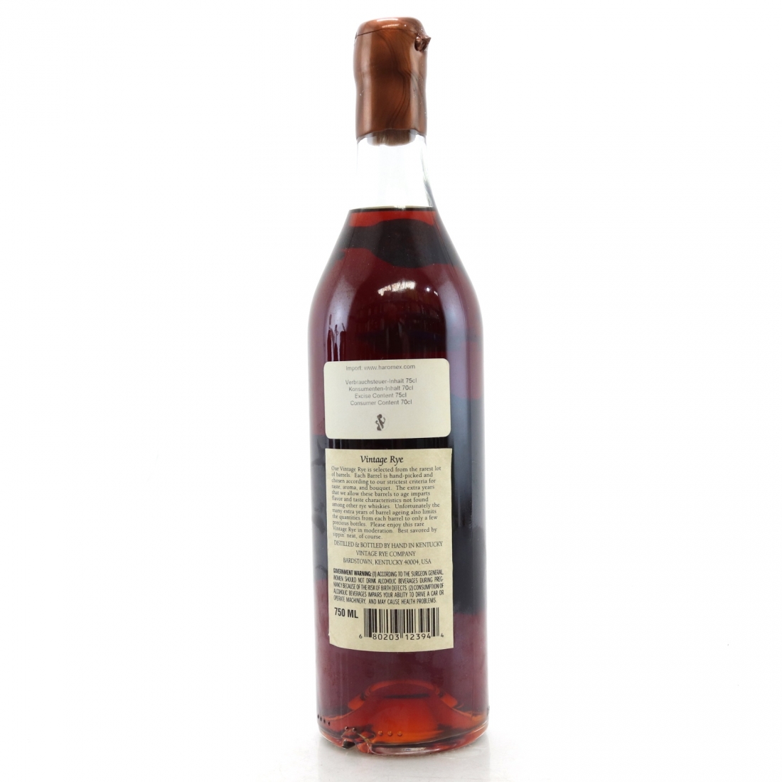 Vintage Rye 23 Year Old | Whisky Auctioneer