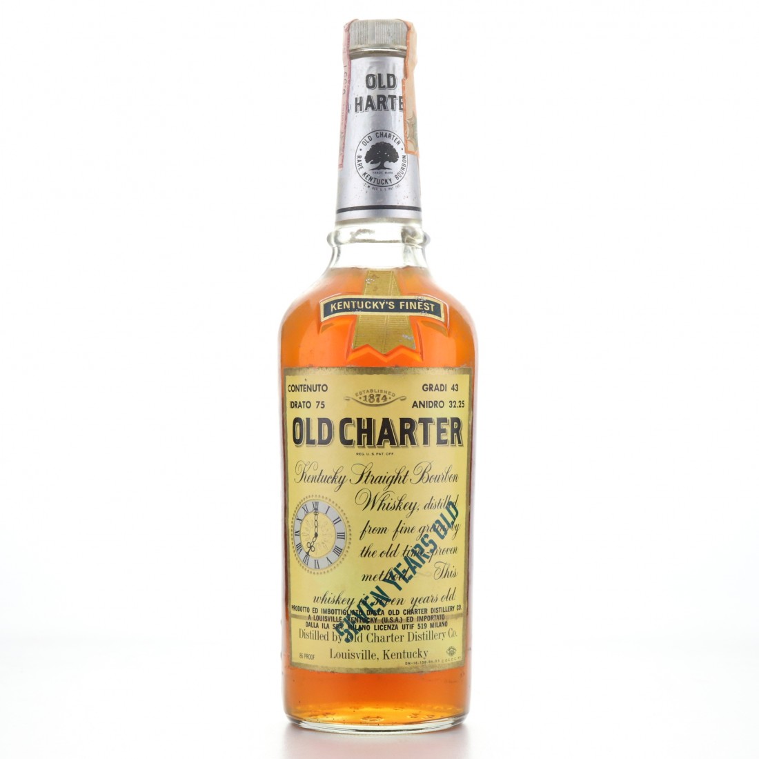 Old Charter 7 Year Old Kentucky Straight Bourbon 1970s | Whisky Auctioneer
