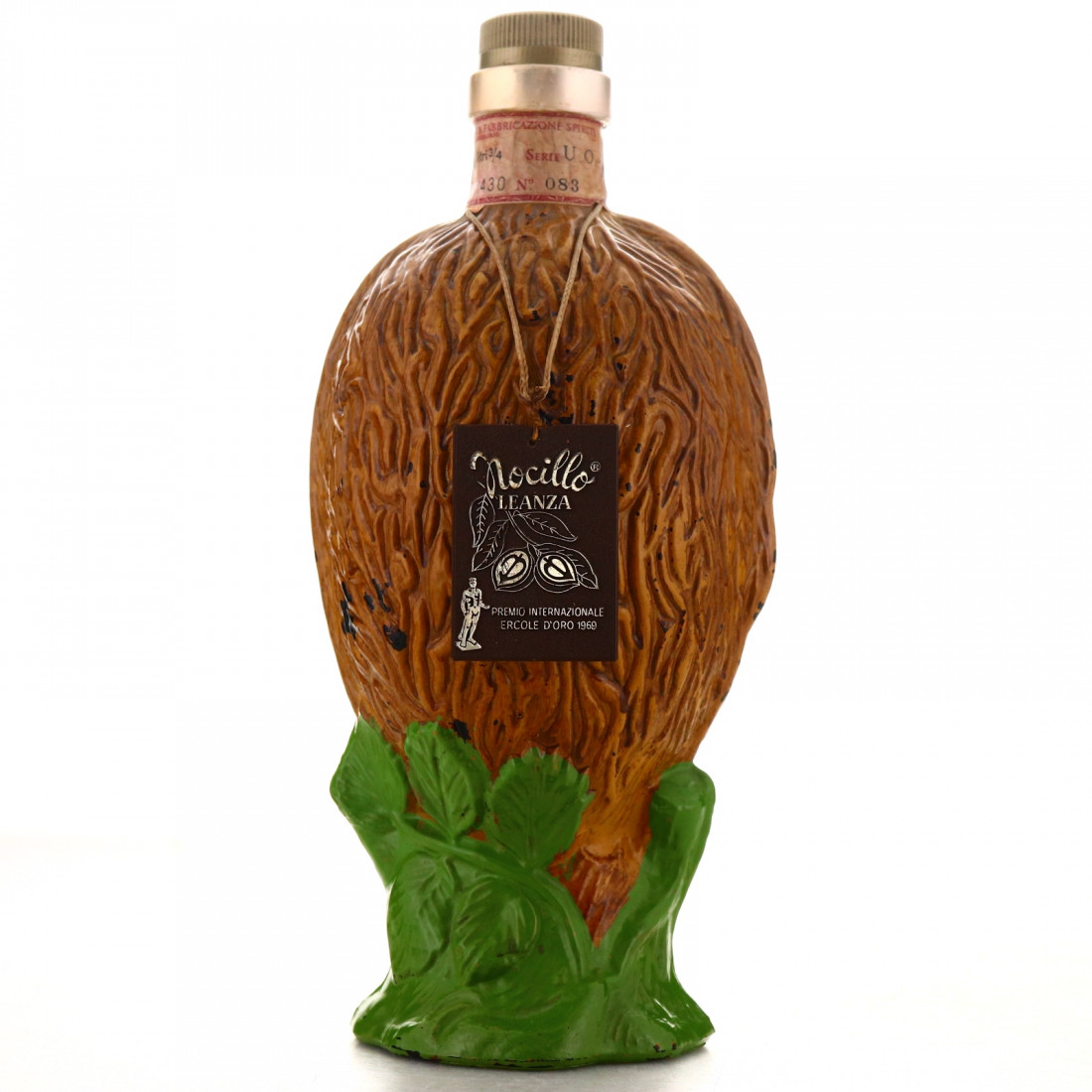 Nocillo Leanza Walnut Liquor Decanter 1960s | Whisky Auctioneer