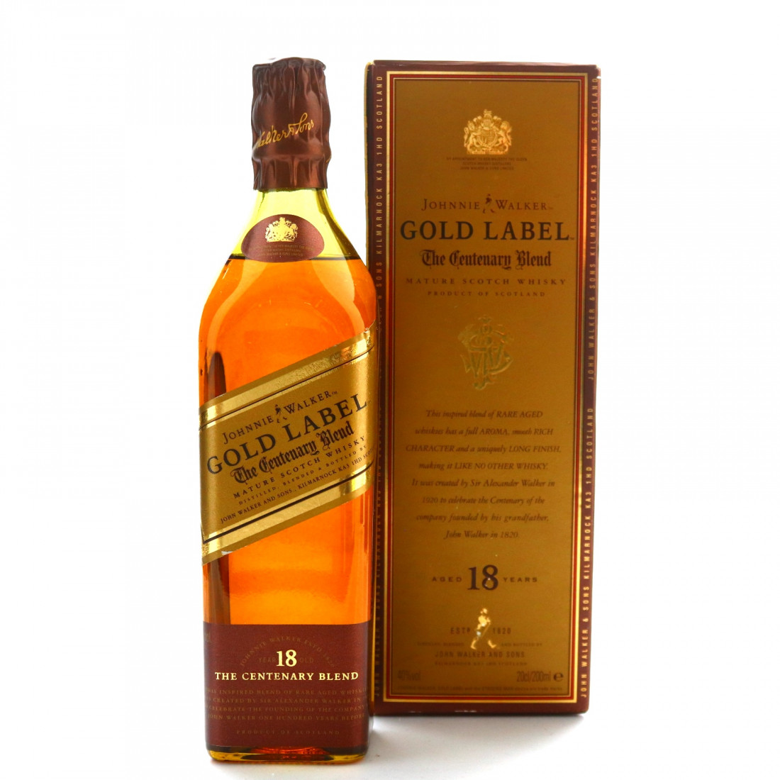 Johnnie Walker Gold Label 18 Year Old Centenary Blend 20cl | Whisky ...