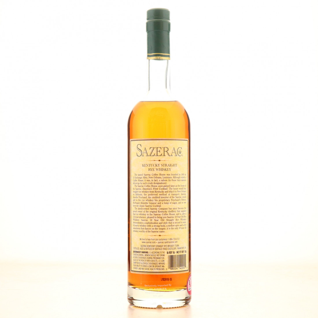 Sazerac 18 Year Old Rye / Summer 2019 | Whisky Auctioneer