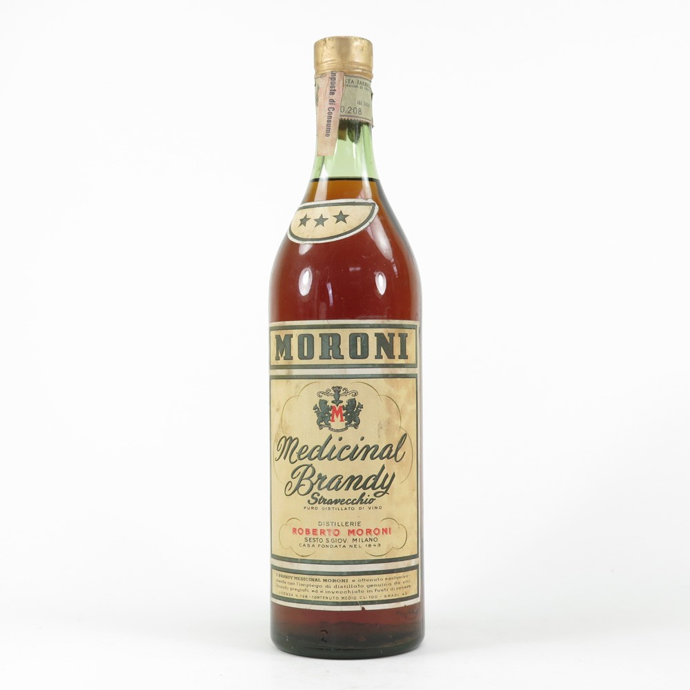 Moroni Medicinal Brandy 1960s | Whisky Auctioneer