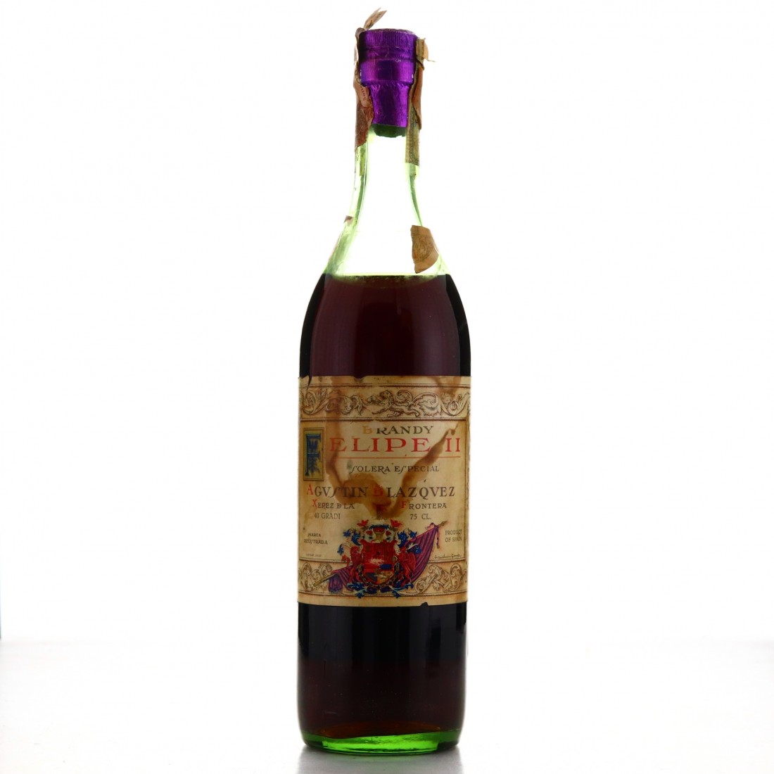 Felipe II Solera Especial Brandy 1960s | Whisky Auctioneer