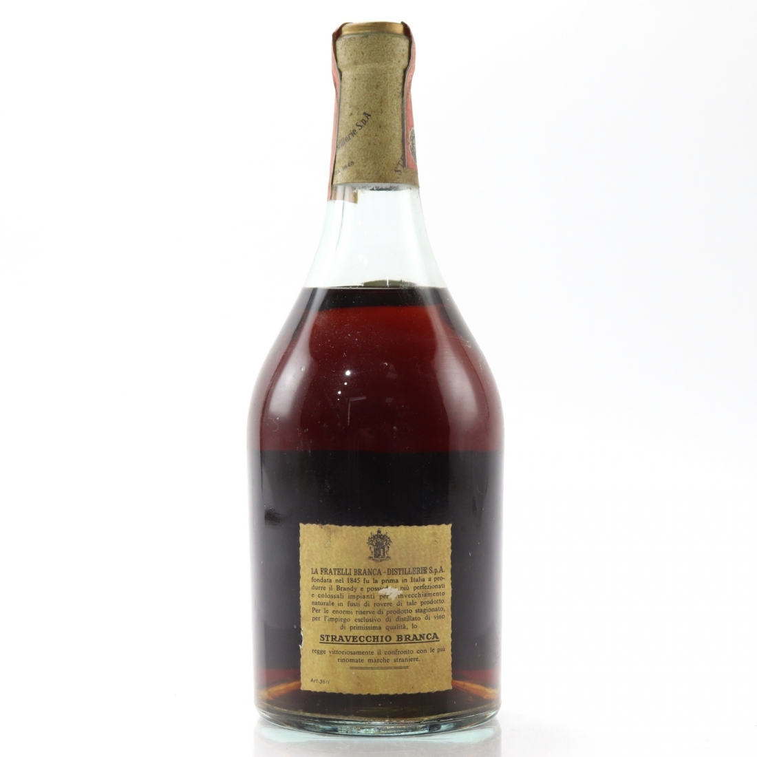 Branca Stravecchio Riserva Speciale Brandy 1960s | Whisky Auctioneer