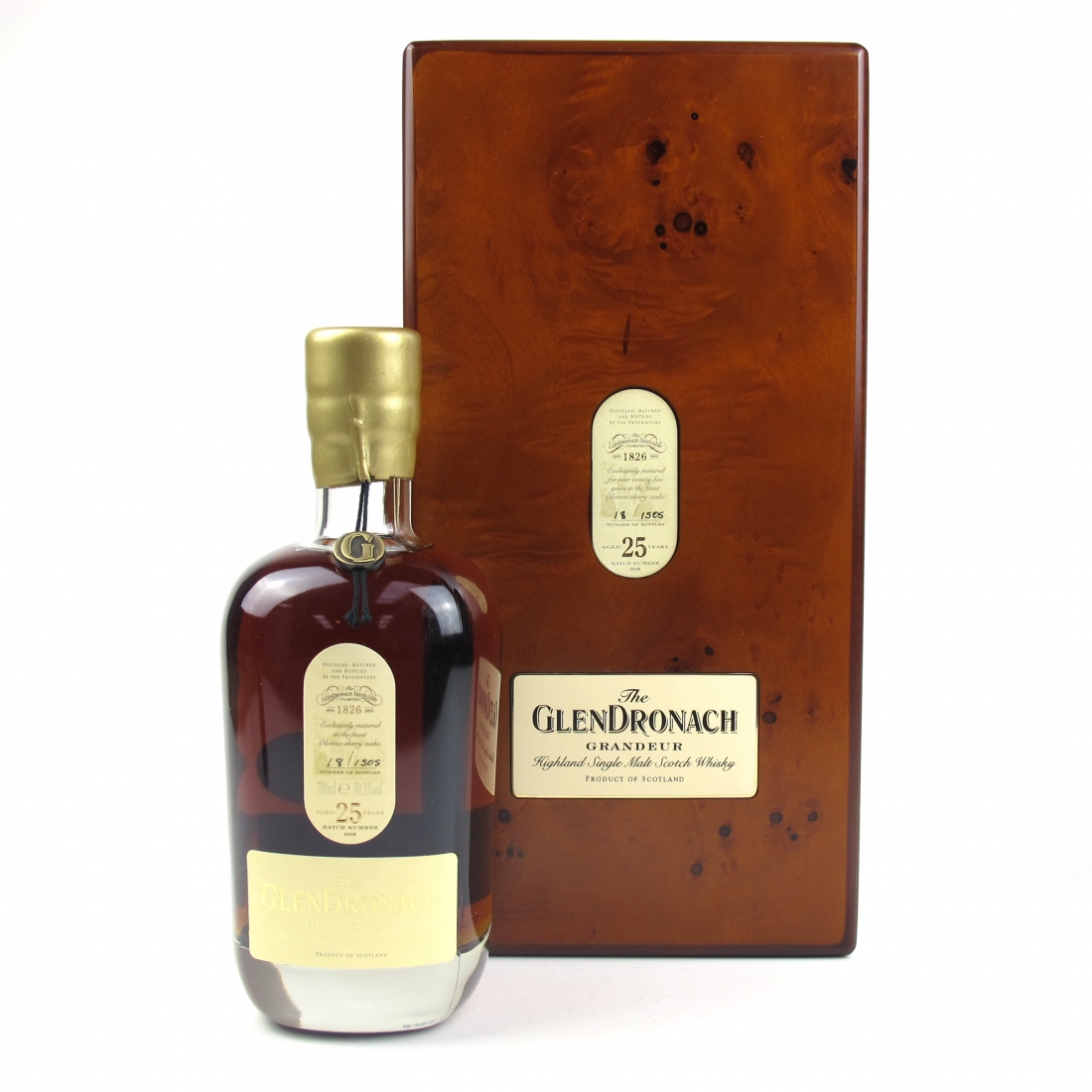 Glendronach Grandeur 25 Year Old Batch #008 | Whisky Auctioneer