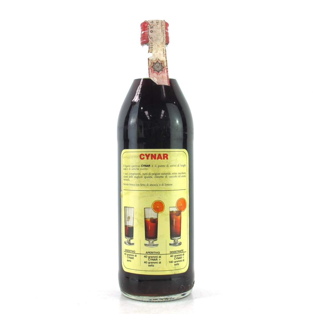 Cynar Artichoke Liqueur 1 Litre 1970s | Whisky Auctioneer