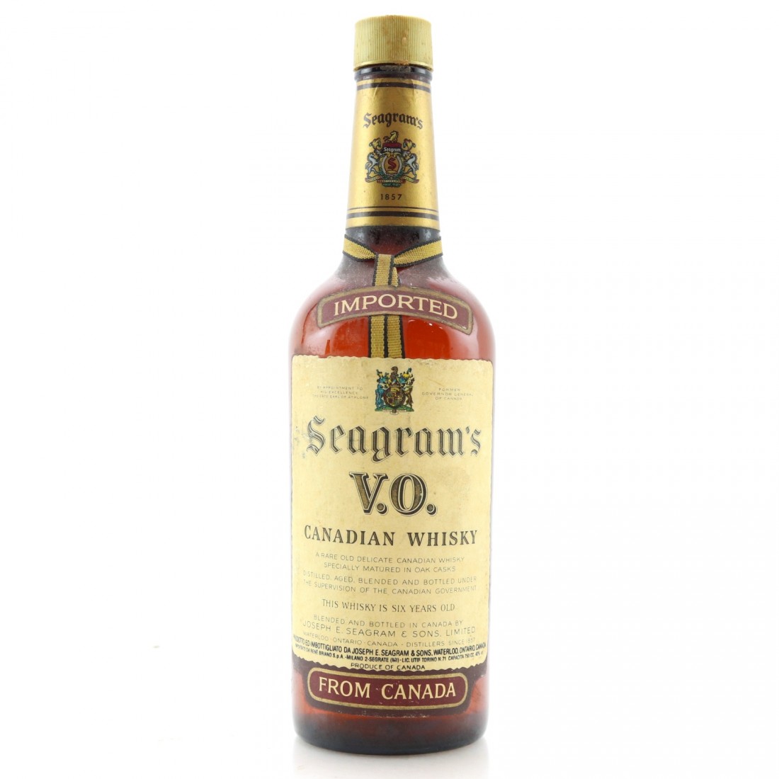 Seagram's VO Canadian Whisky 1980s | Whisky Auctioneer