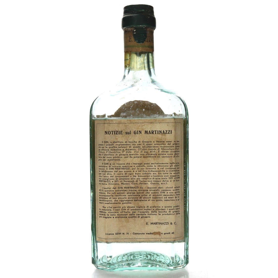 Martinazzi Dry Gin 1940s | Whisky Auctioneer