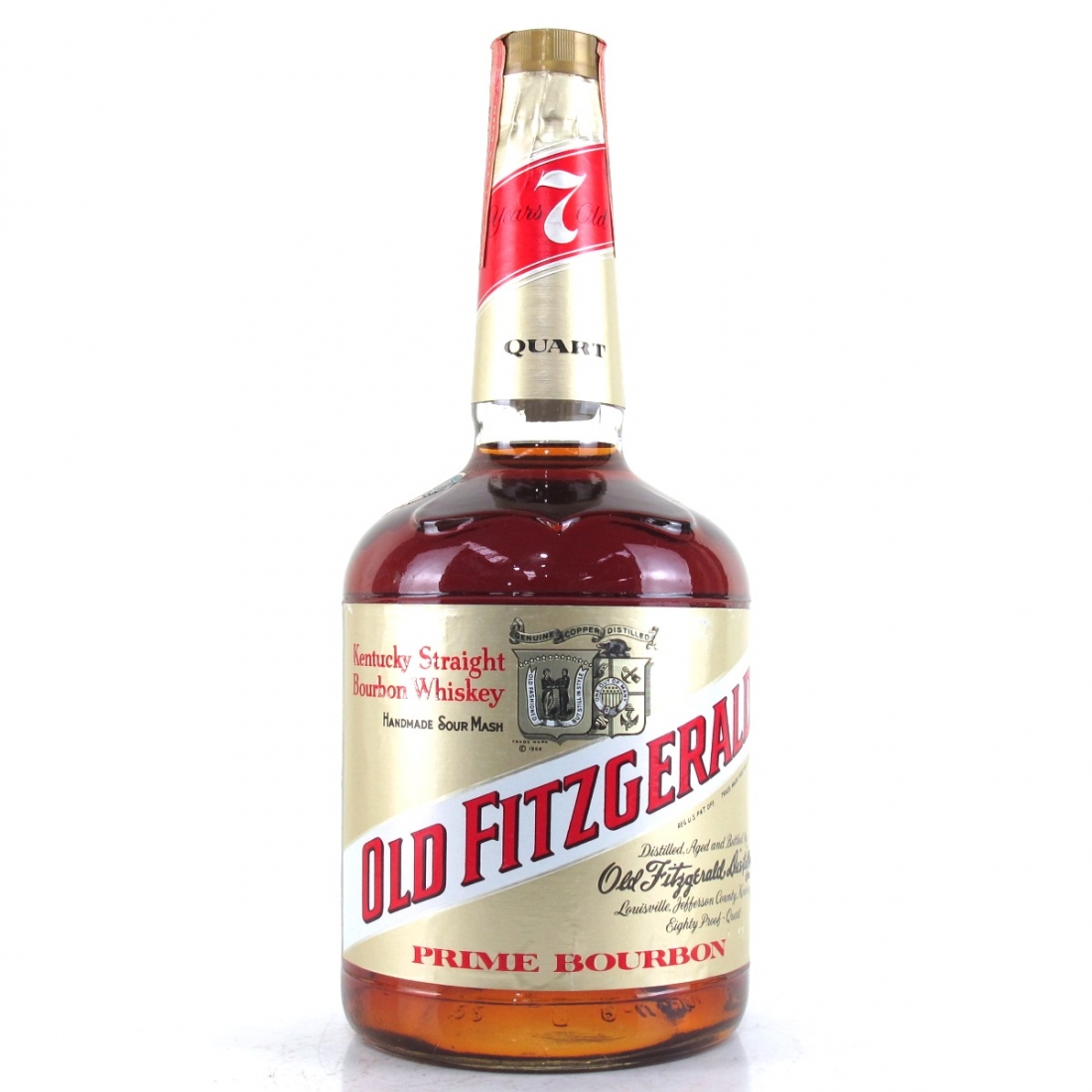 Old Fitzgerald 7 Year Old Prime Bourbon 1 Litre 1970s | Whisky Auctioneer