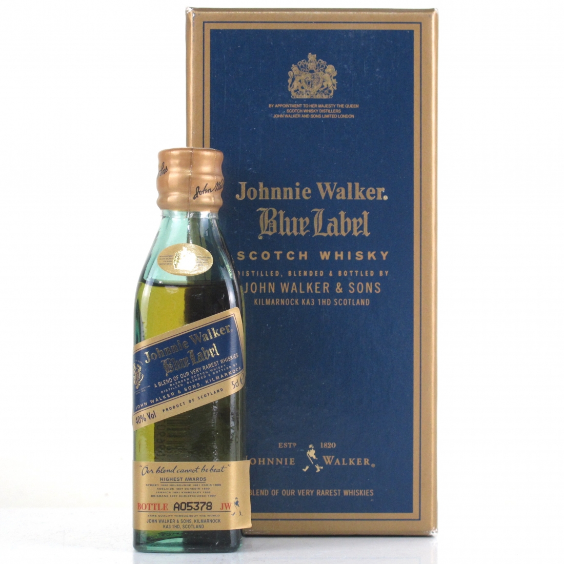 Johnnie Walker Blue Label Miniature 5cl | Whisky Auctioneer