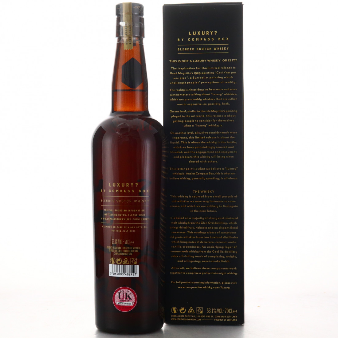 Compass Box This Is Not A Luxury Whisky Whisky Auctioneer