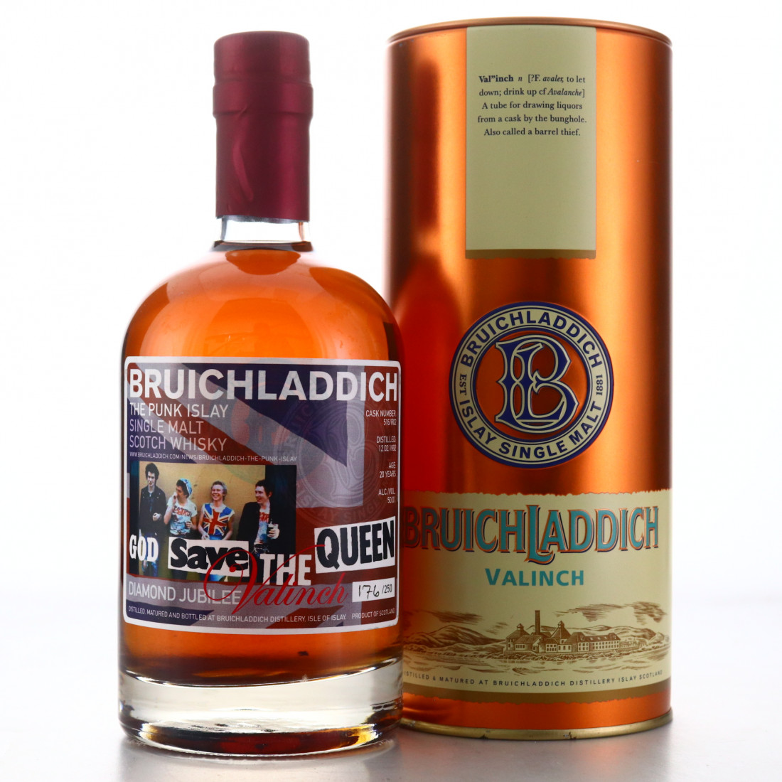 Bruichladdich 1992 Valinch God Save The Queen 20 Year Old Whisky