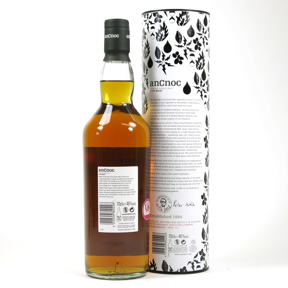 AnCnoc Peter Arkle 1st Edition / Ingredients | Whisky Auctioneer