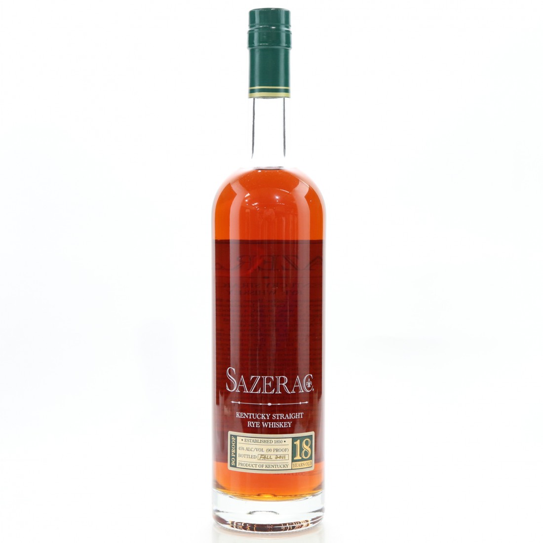 Sazerac 18 Year Old Rye / Fall 2011 | Whisky Auctioneer