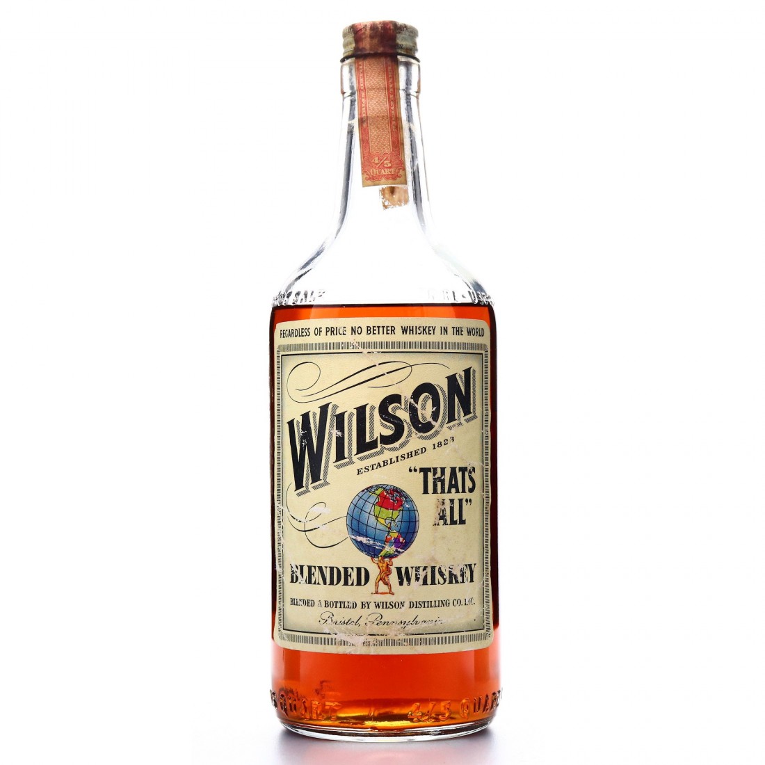 Wilson 'That's All' Blened Whiskey 1944 | Whisky Auctioneer