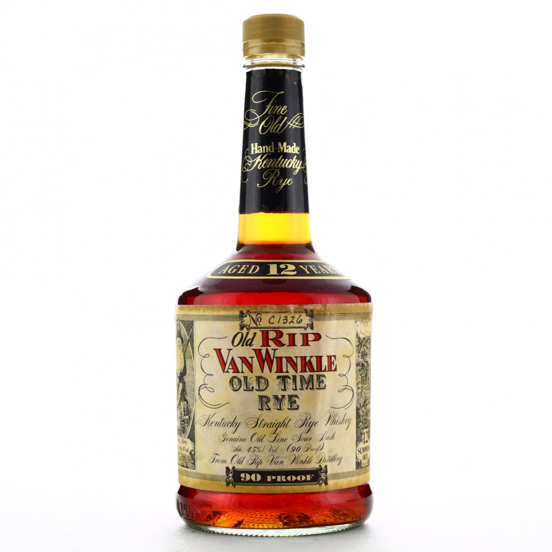 Old Rip Van Winkle 12 Year Old Old Time Rye 2000 / Rinaldi Import ...