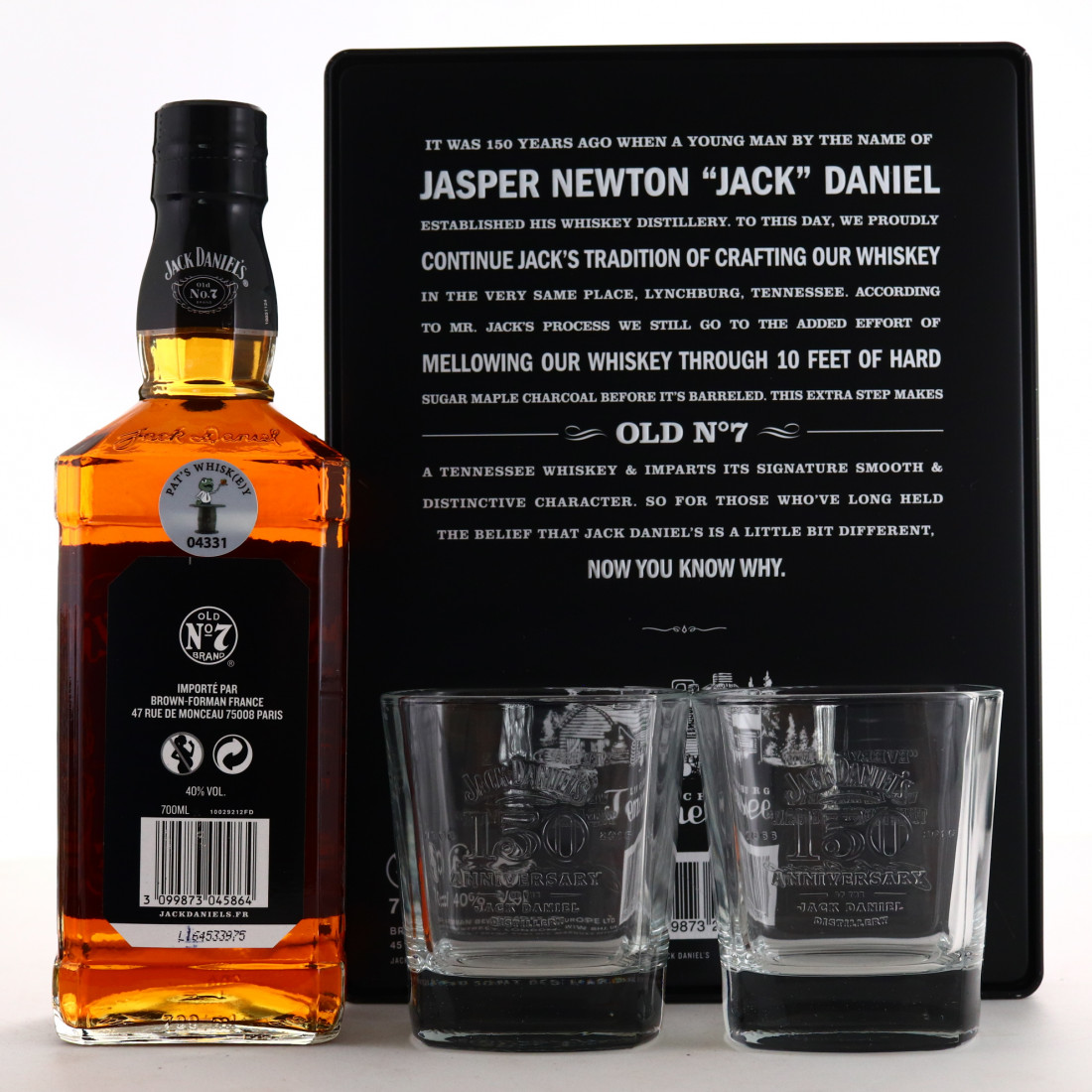 Jack Daniel's Old No.7 80 Proof 150th Anniversary Gift Pack | Whisky ...