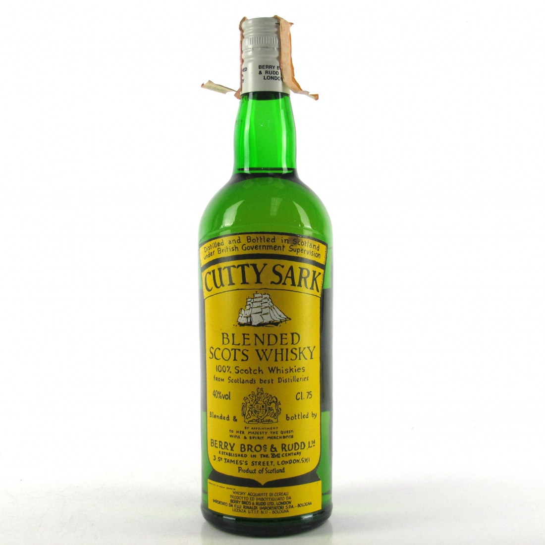 Cutty Sark Blended Scots Whisky 1980s / Rinaldi Import | Whisky Auctioneer