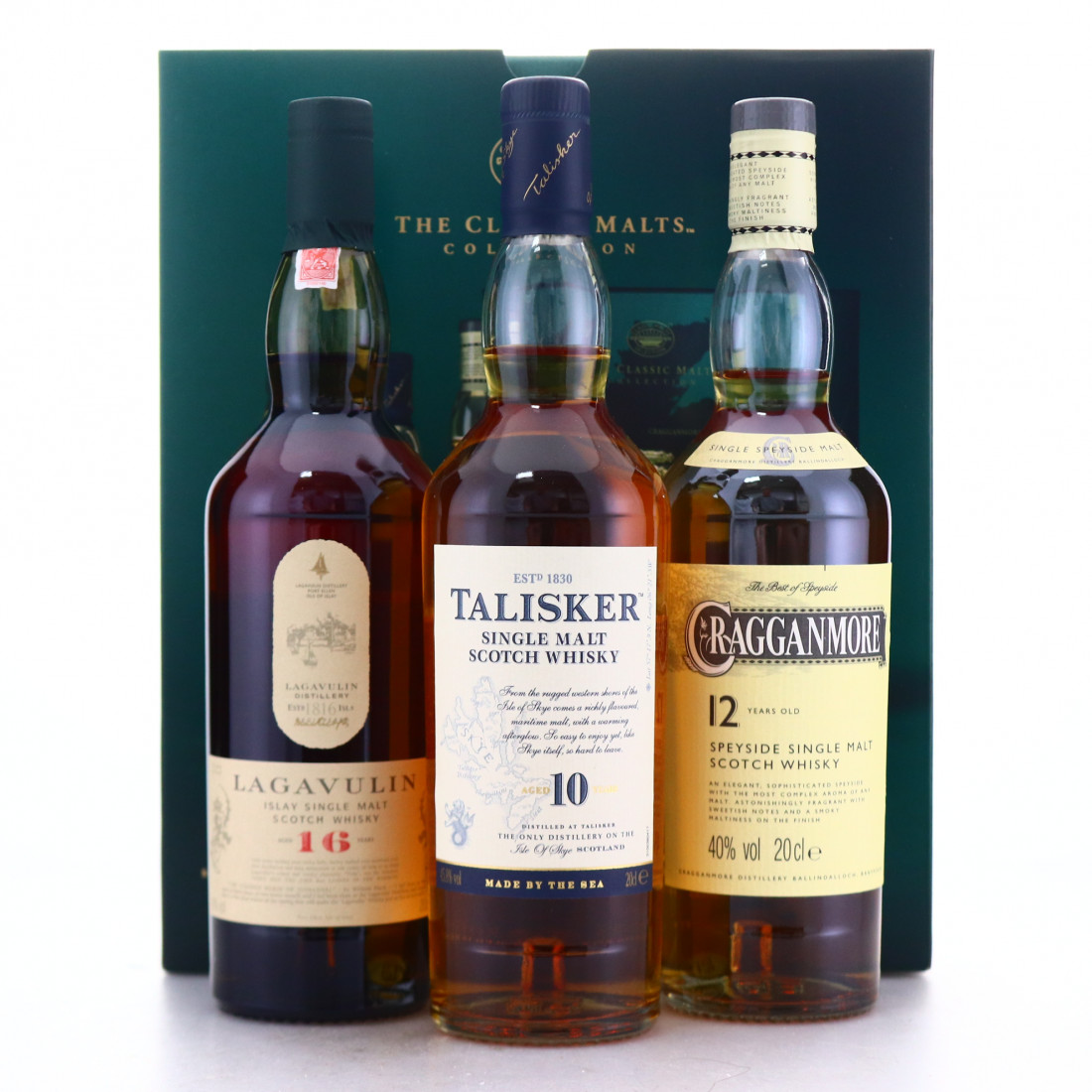 Classic Malts Collection 3 x 20cl / Lagavulin, Talisker, Cragganmore ...