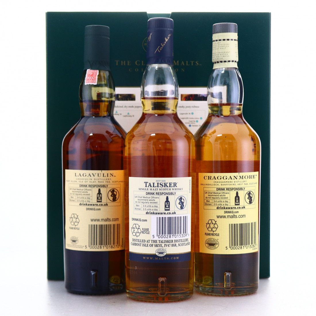Classic Malts Collection 3 x 20cl / Lagavulin, Talisker, Cragganmore ...