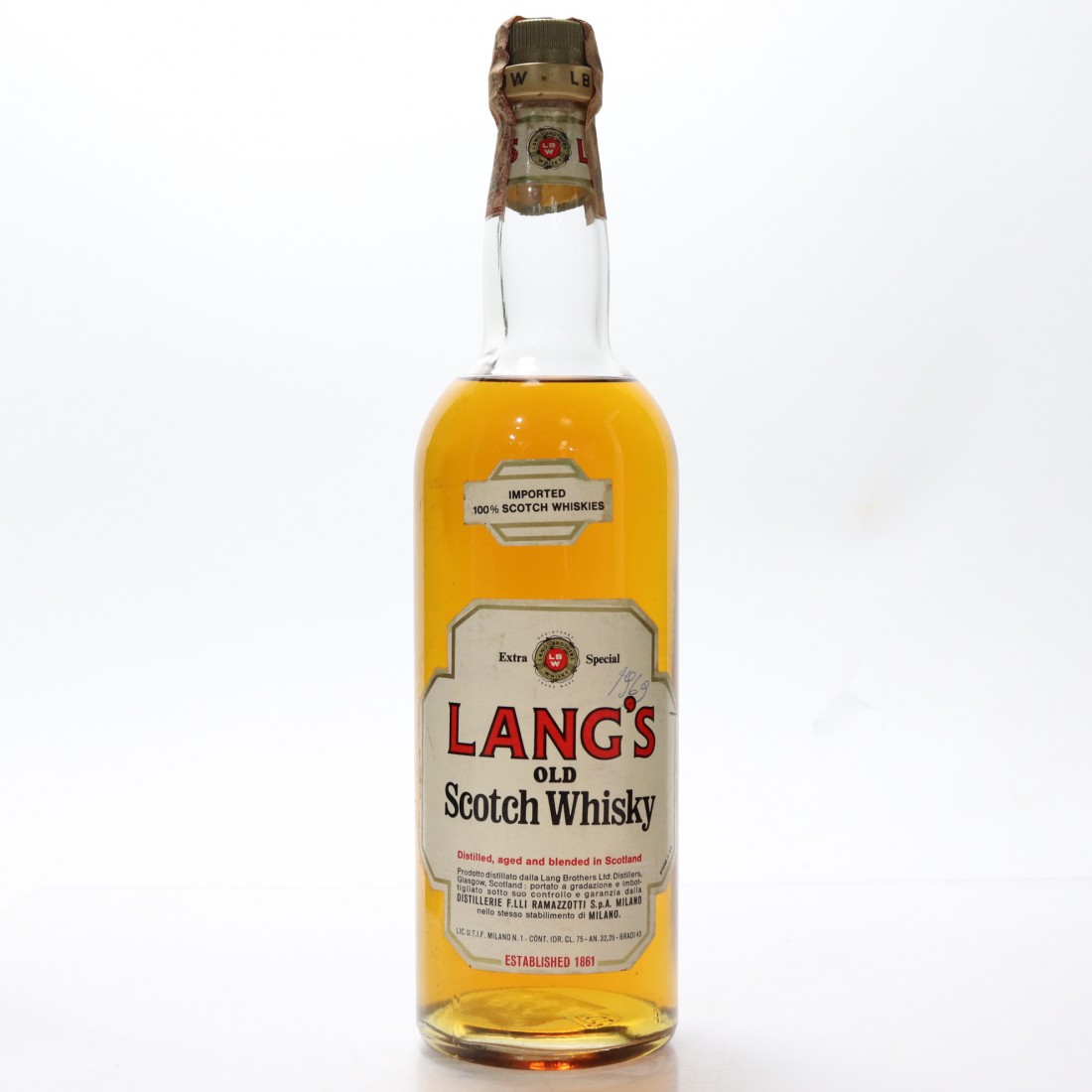 Lang's Old Scotch Whisky 1960s | Whisky Auctioneer