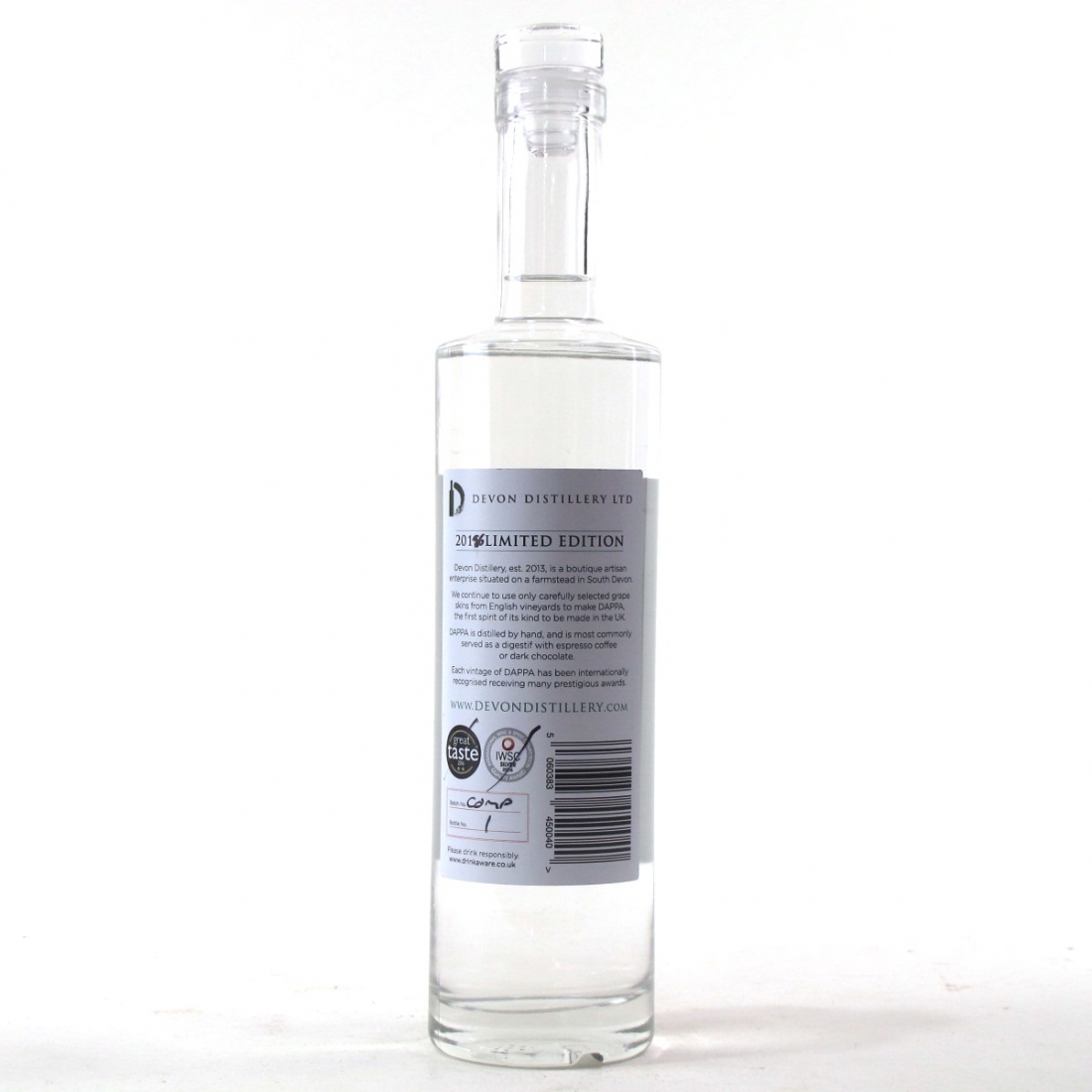 Dappa 2016 Devon Grape Marc Spirit 35cl | Whisky Auctioneer