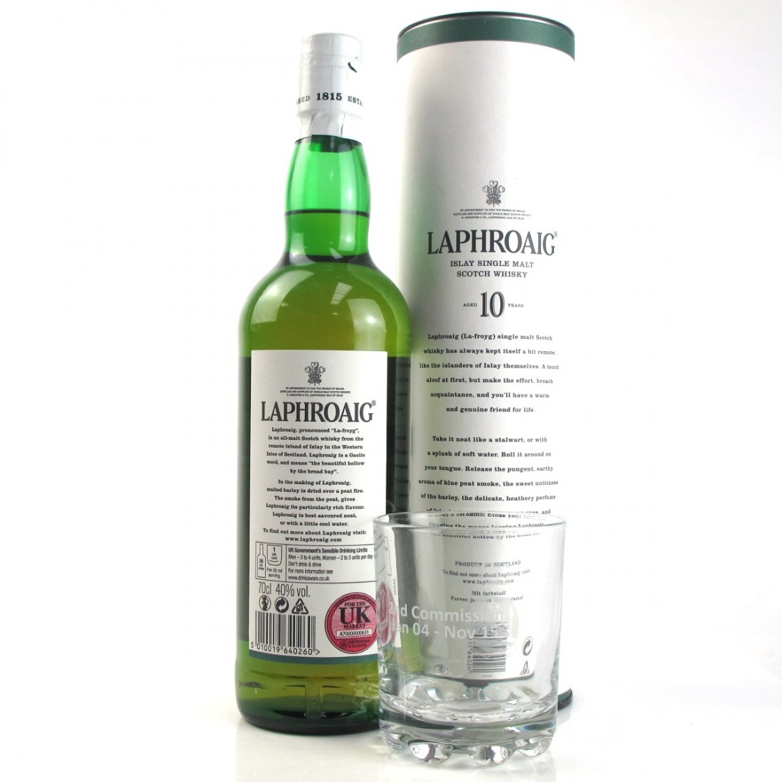 Laphroaig 10 Year Old / HMS Vanguard Including Glass | Whisky Auctioneer