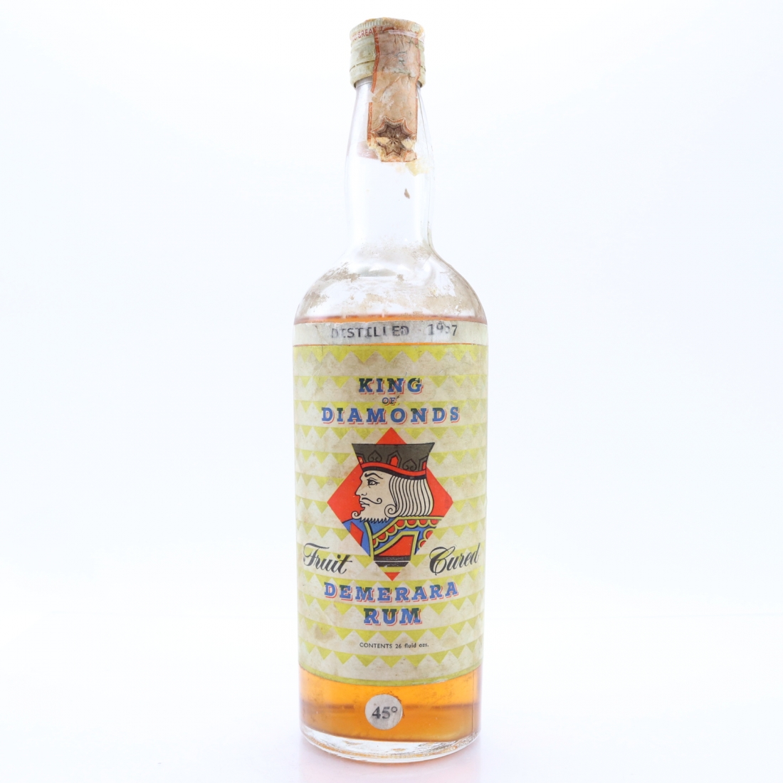 King of Diamonds 1957 Fruit Cured Demerara Rum 1960s | Whisky Auctioneer