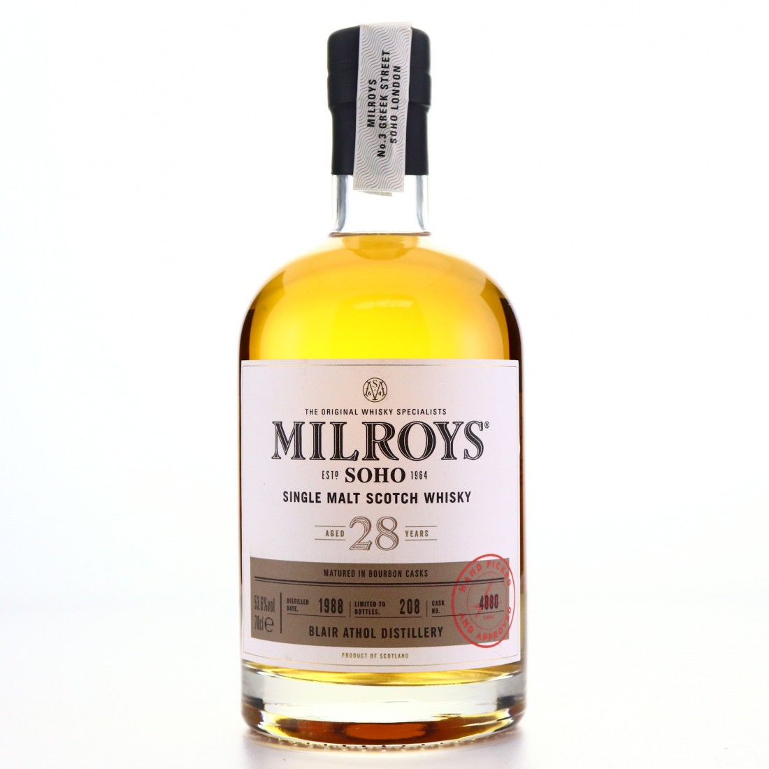 Blair Athol 1988 Milroy's of Soho 28 Year Old | Whisky Auctioneer Blair Athol 1988 Milroy's of Soho 28 Year Old | Whisky Auctioneer