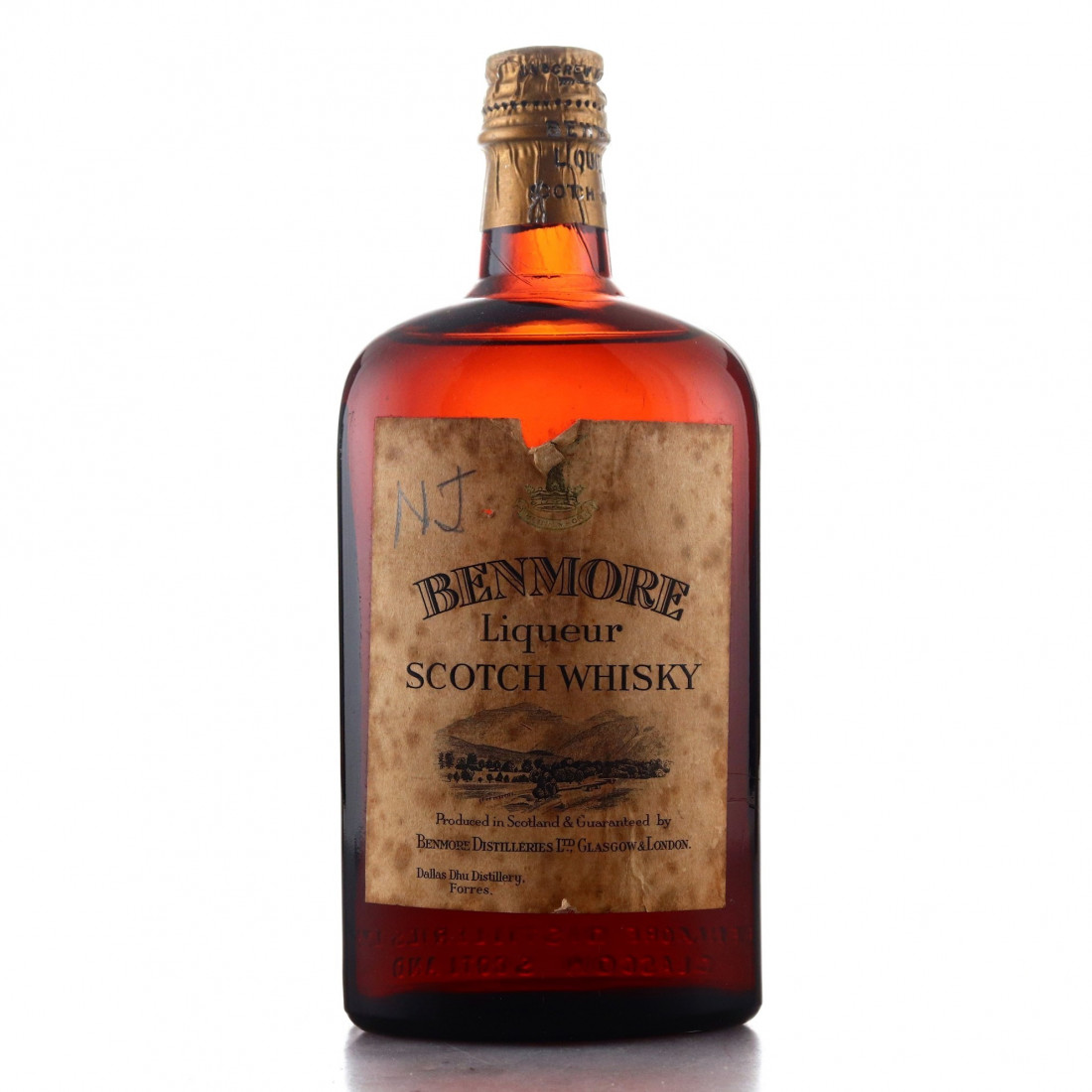 Benmore Liqueur Scotch Whisky 1950s / Dallas Dhu Distillery | Whisky ...