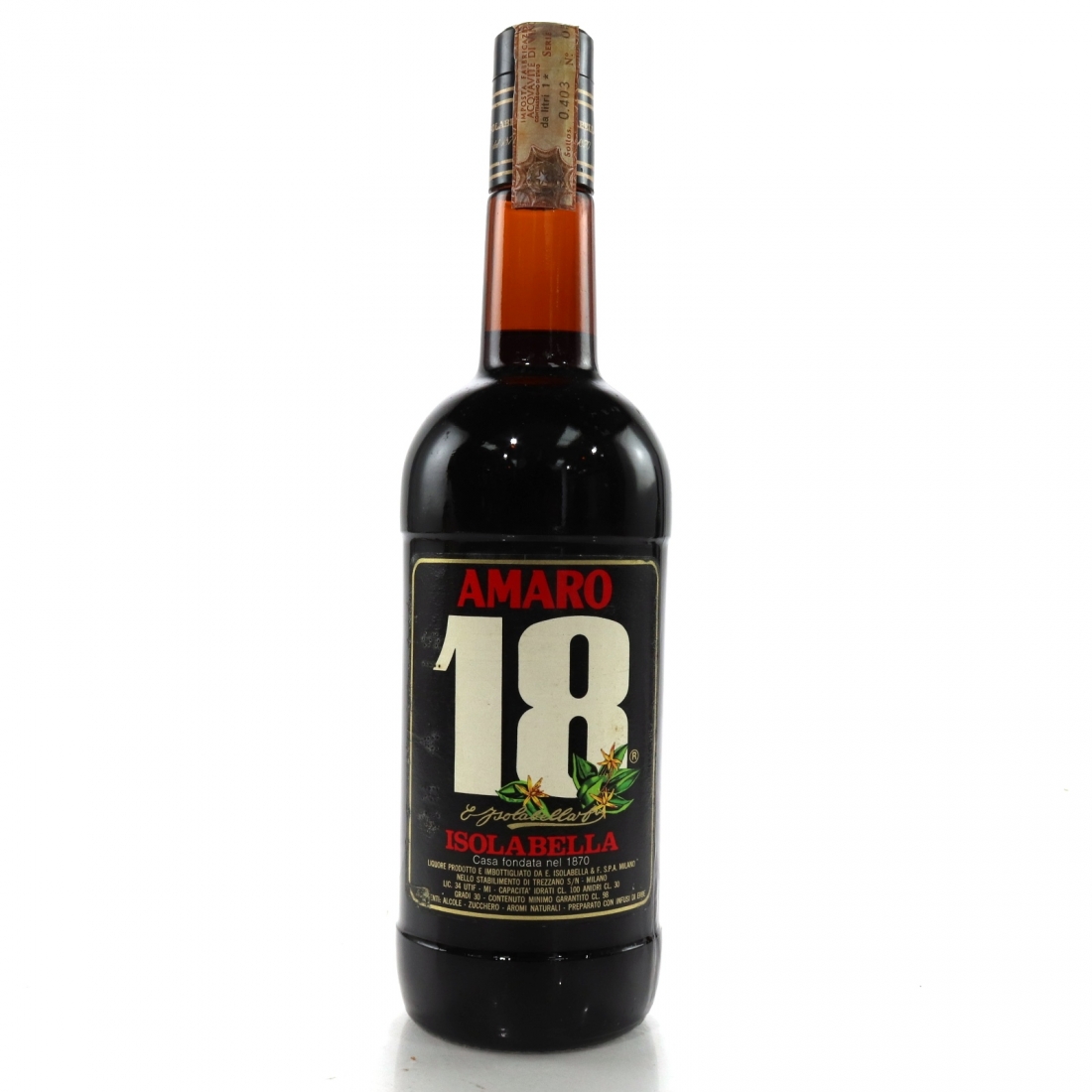 Isolabella Amaro 18 1 Litre 1970s | Whisky Auctioneer