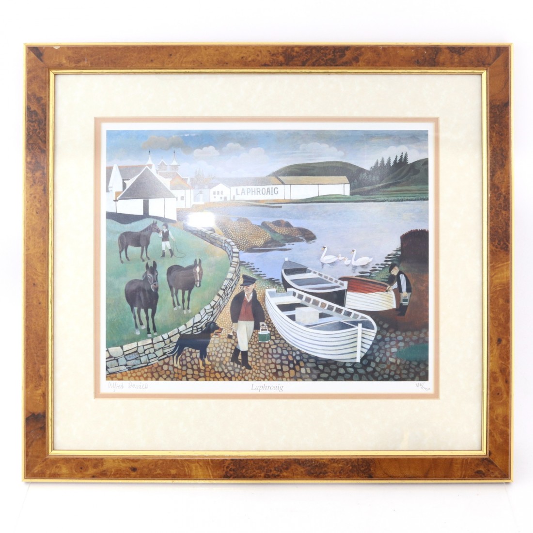 Alfred Daniels Distillery Prints x 4 / Glenfiddich, Laphroaig ...