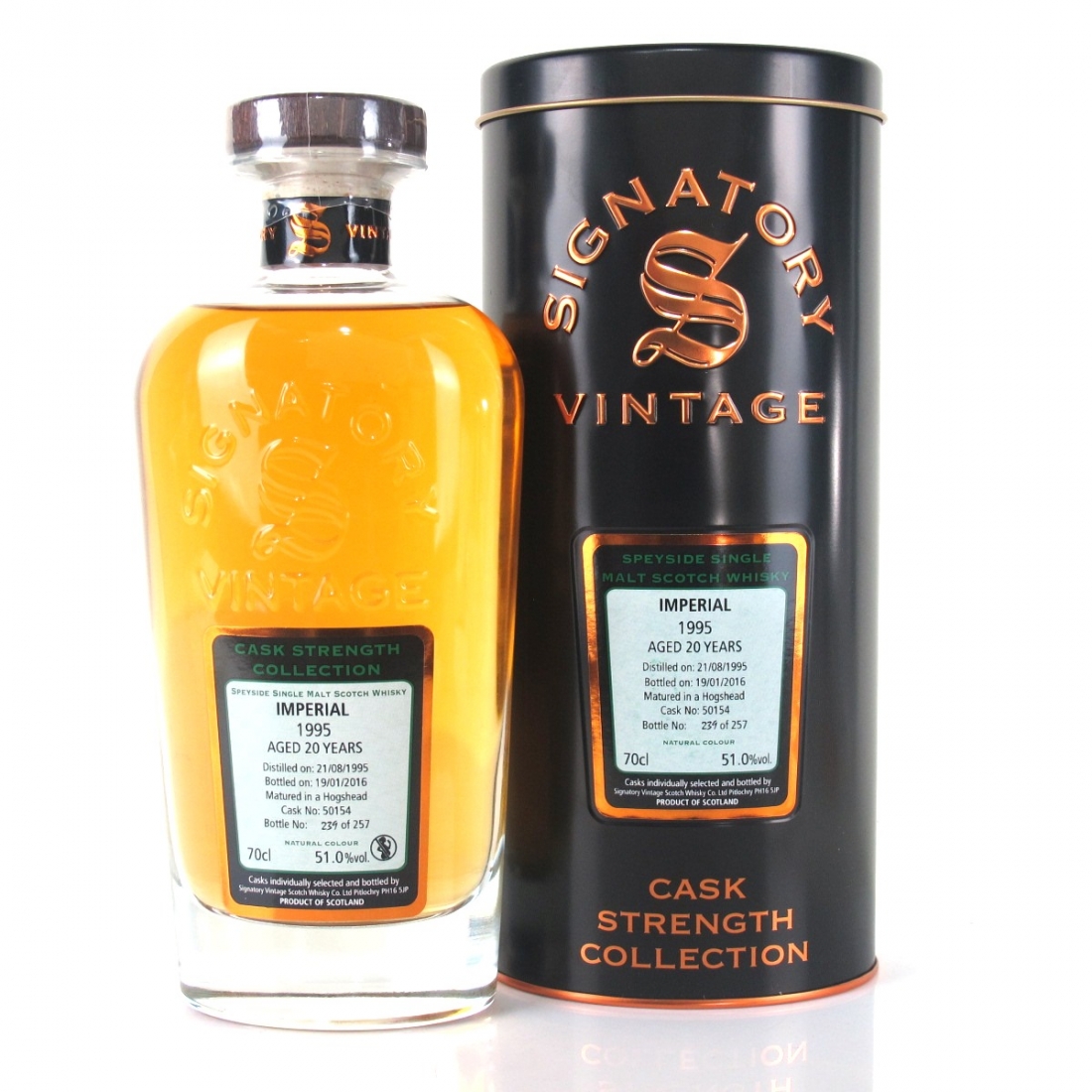 Imperial 1995 Signatory Vintage 20 Year Old Cask Strength | Whisky ...