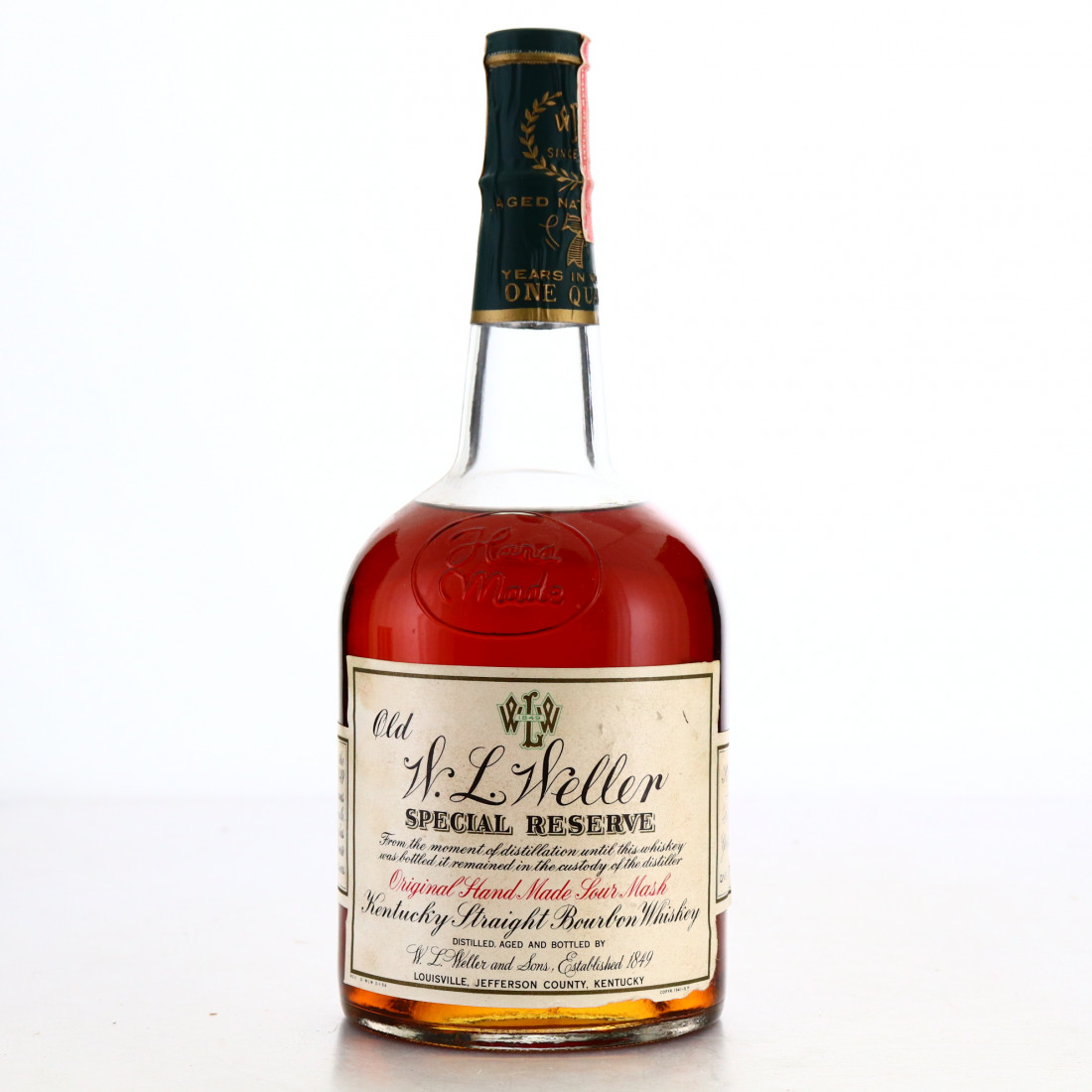 Old W.L. Weller 7 Year Old Special Reserve Quart 1971 / Stitzel-Weller ...