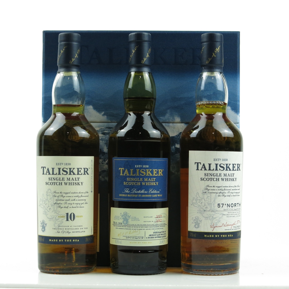 Talisker Gift Pack 3 x 20cl / Including Distillers Edition | Whisky ...