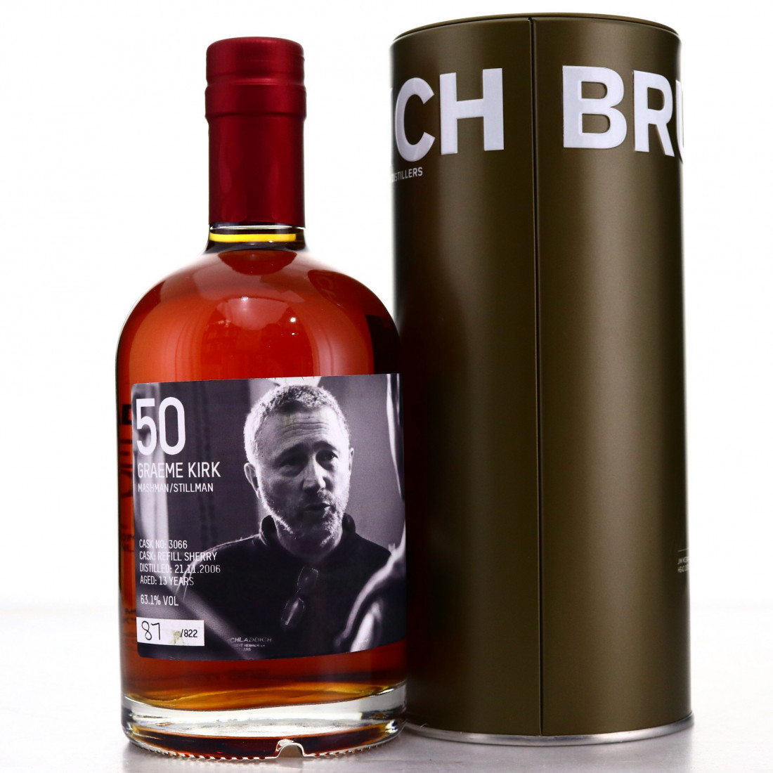 Bruichladdich 2006 Graeme Kirk Valinch 13 Year Old / Refill Sherry Cask ...