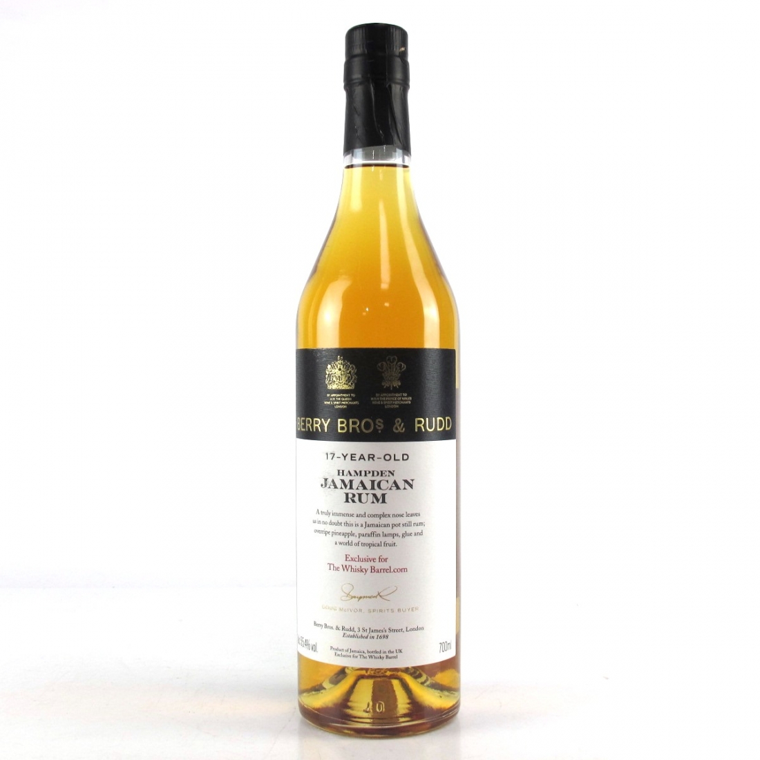 Hampden Berry Brothers 17 Year Old Jamaican Rum | Whisky Auctioneer